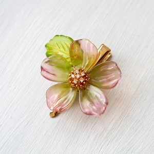 Spring Flower Hair Clip. Handmade Flower Hairclip. Garden Flower Hair ...