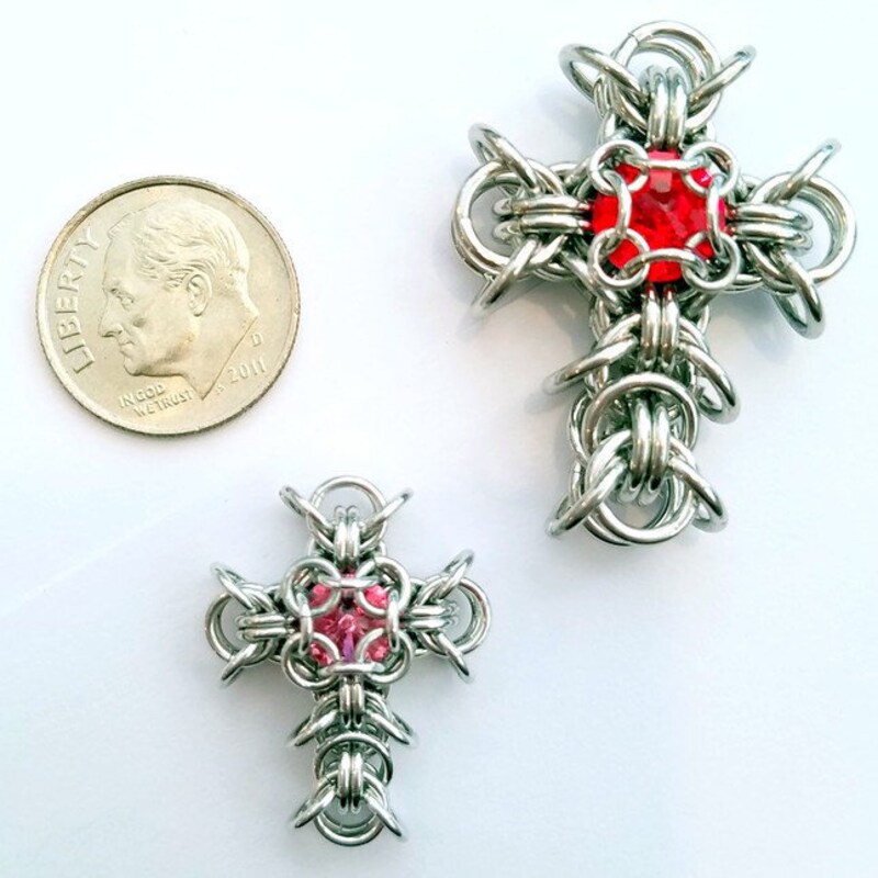 Chainmail Cross - Etsy