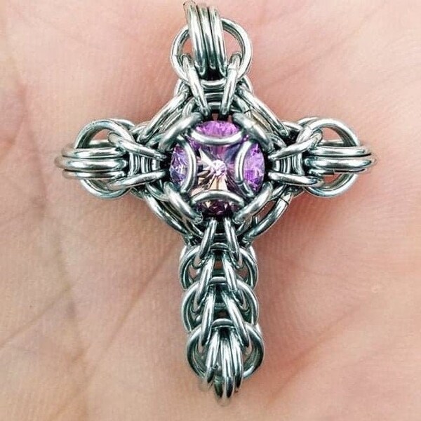 Chainmail Cross - Etsy