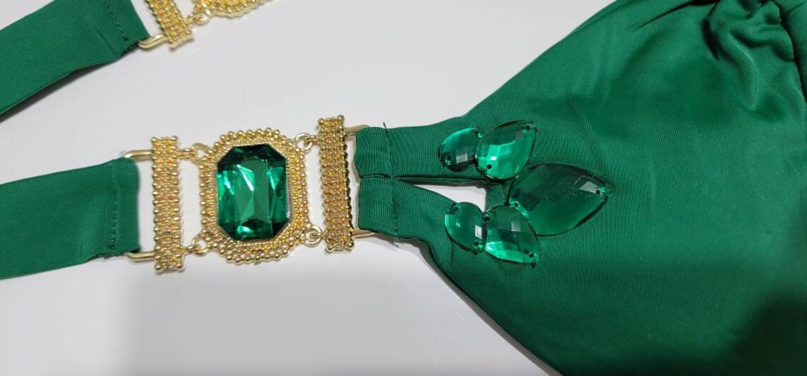 BIKINI SET RHINESTONES Swimsuit Triangle Bikini Girls - Etsy