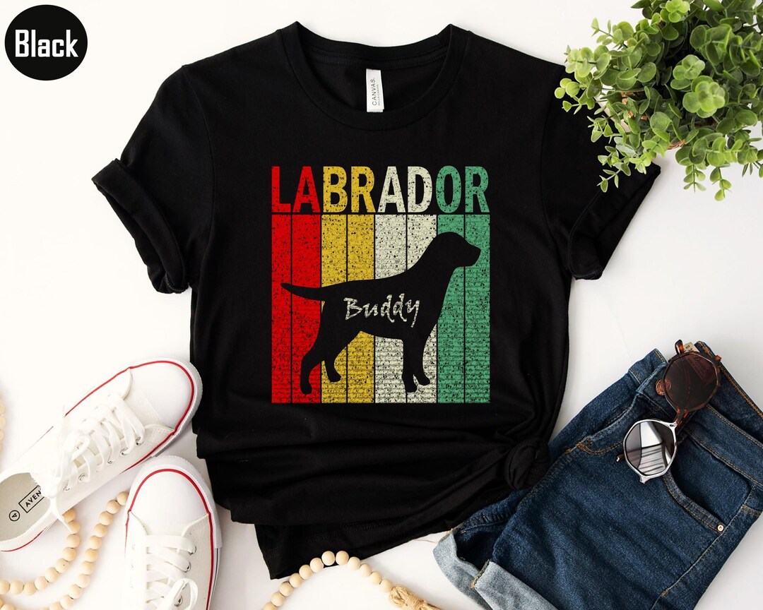 Custom Labrador Shirt, Retro Personalized Labrador Retriever Shirt ...