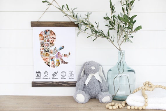 Custom Baby Collage Personalize Photo Collage Baby Photo | Etsy