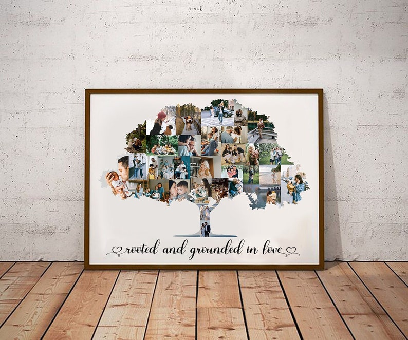 Personalized Family Tree Collage Family Tree Photo Collage - Etsy