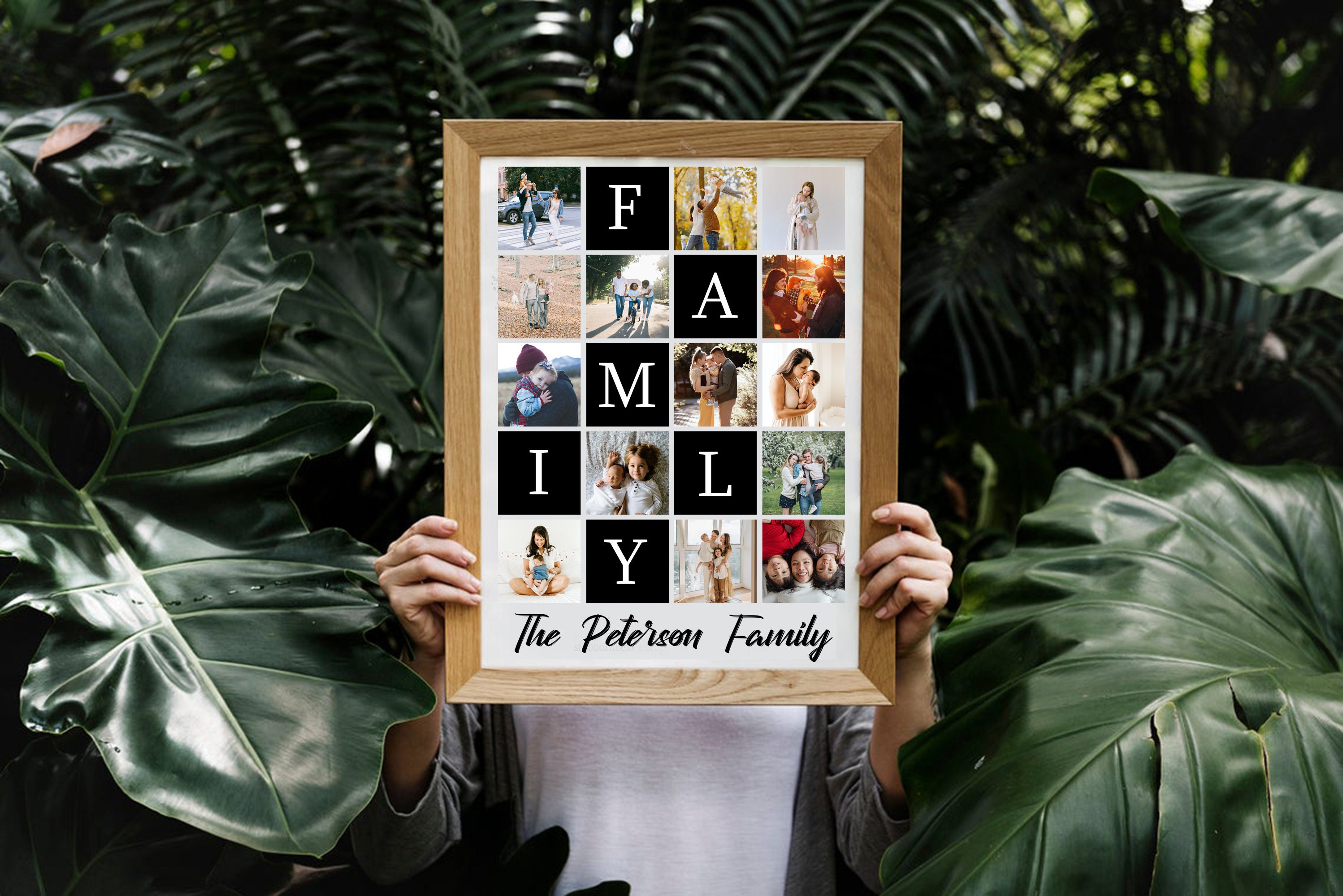 Personalized Family Gift Family Photo Collage Family Photo | Etsy