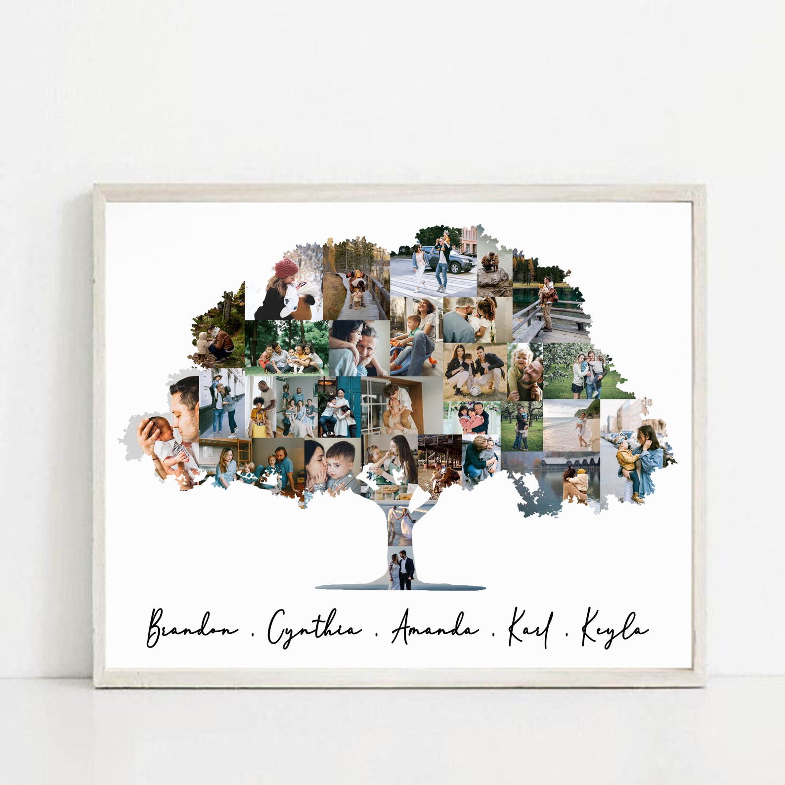 Personalized Family Tree Collage Family Tree Photo Collage - Etsy
