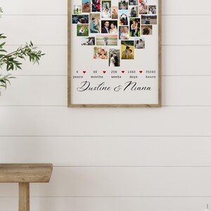 4th Year Anniversary Photo Collage, Number 4 Collage, Canva Collage ...