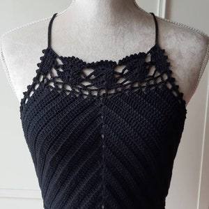 Handmade Crochet Cropped Top Open Back Crochet Top Small | Etsy