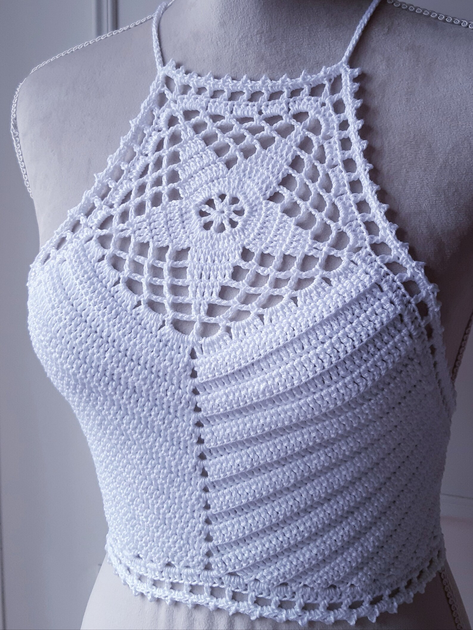Handmade Crochet Top, Open Back Crochet Top, Small Size Top, 14 Colors ...