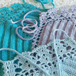 Handmade Crochet Cropped Top Open Back Crochet Top Small | Etsy