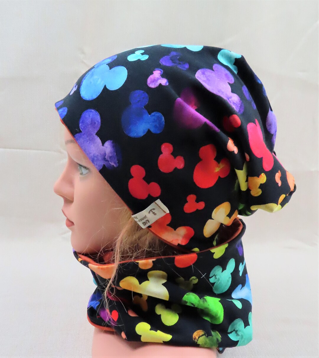 Beanie Hat, Chemo Hat, Rainbow Mouse - Etsy
