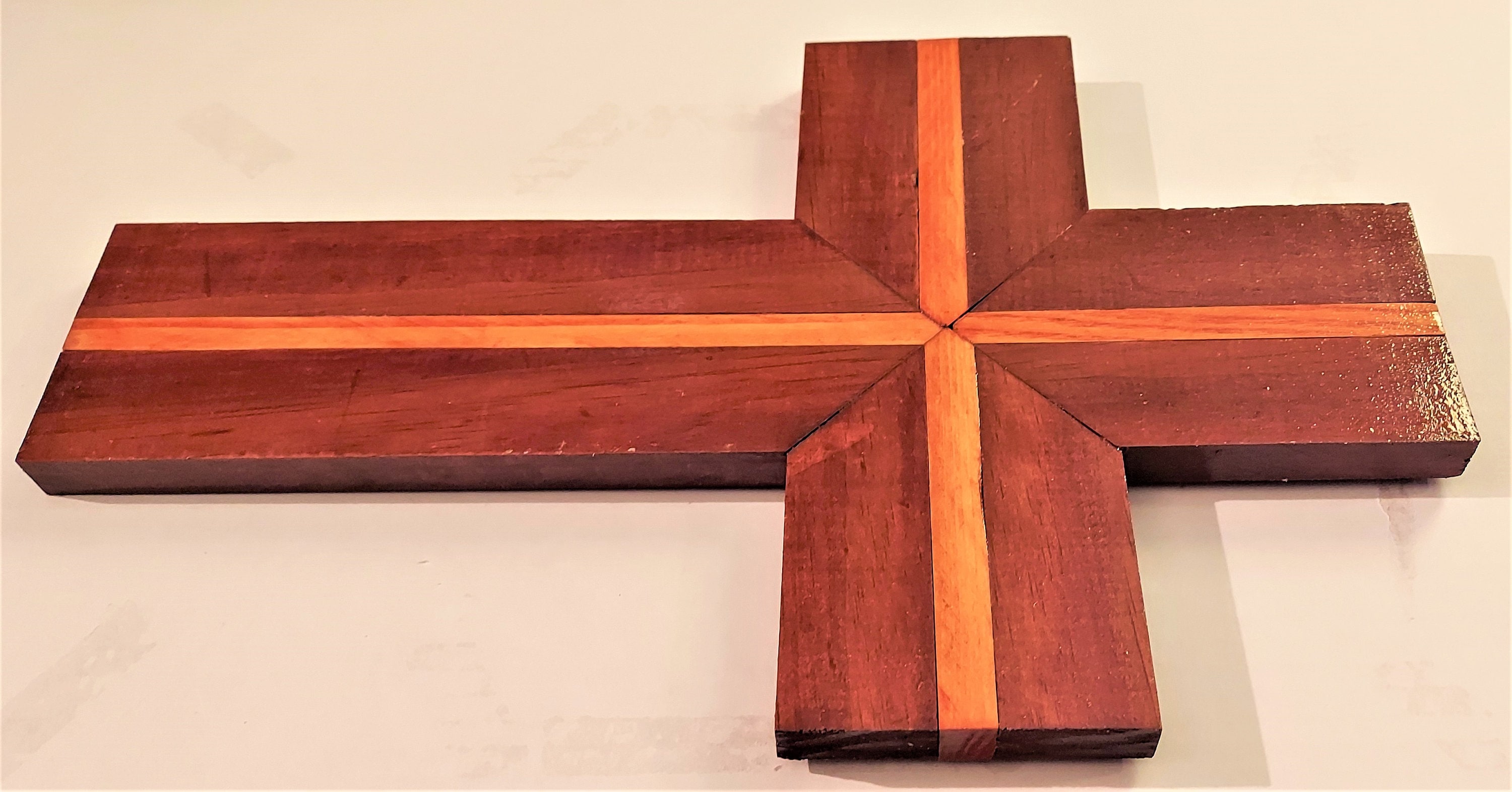 Cross Within - Interior Wooden Cross - Two-toned - Quirky Creations - Etsy