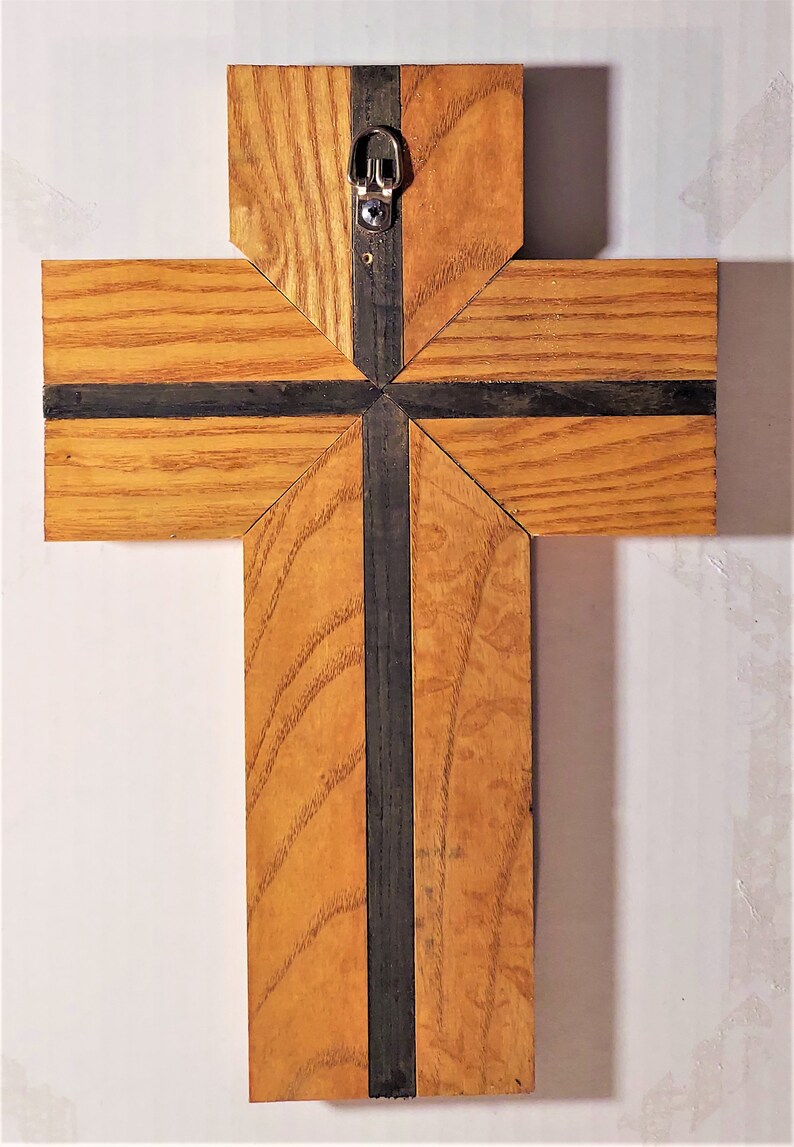 Cross Within - Interior Wooden Cross - Two-toned - Quirky Creations - Etsy