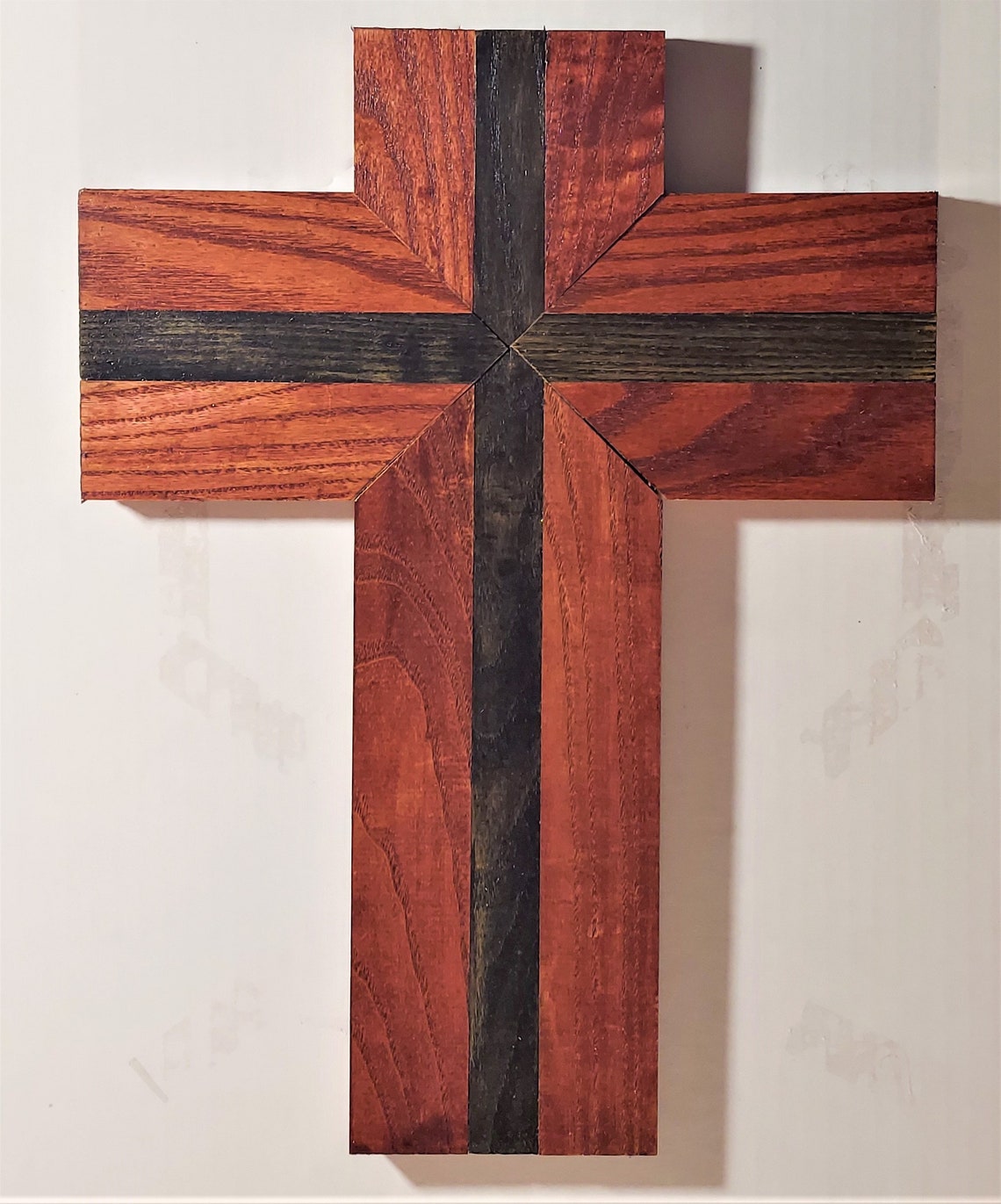 Cross Within - Interior Wooden Cross - Two-toned - Quirky Creations - Etsy