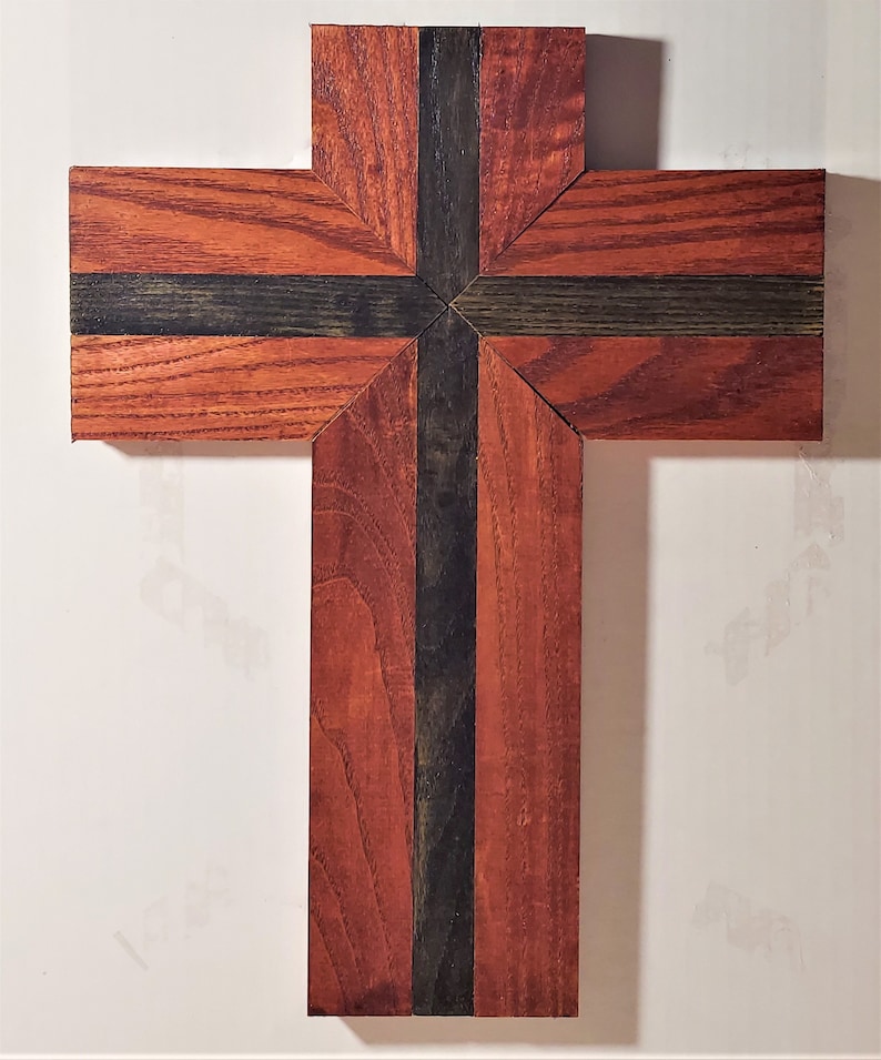 Cross Within - Interior Wooden Cross - Two-toned - Quirky Creations - Etsy