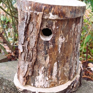Hollow Log Birdhouse 22-9 "lil Slant" - Hand Crafted Quality Birdhouses ...