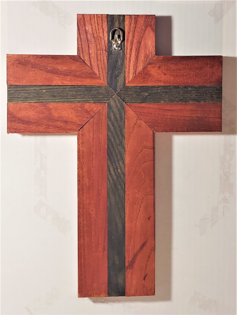 Cross Within - Interior Wooden Cross - Two-toned - Quirky Creations - Etsy