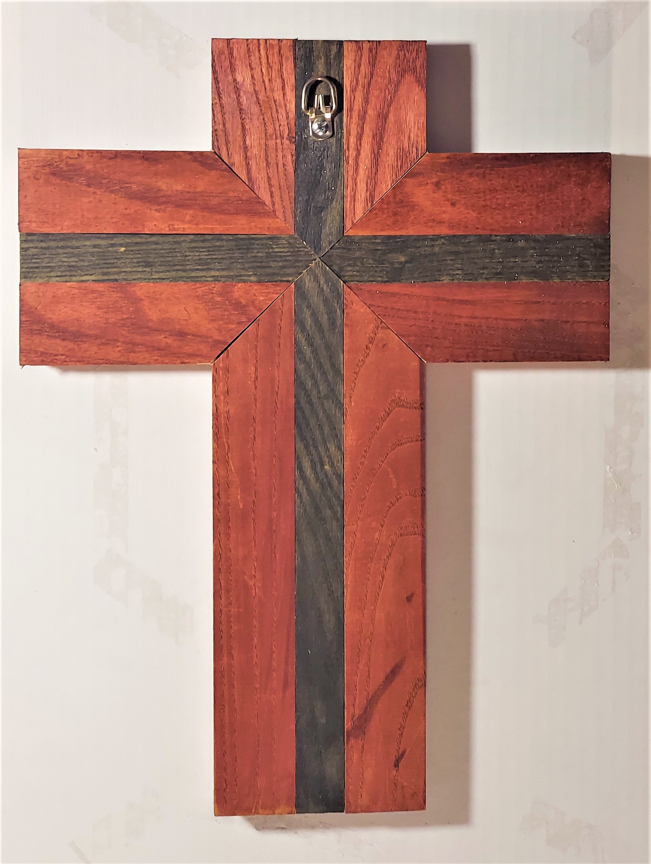 Cross Within - Interior Wooden Cross - Two-toned - Quirky Creations - Etsy
