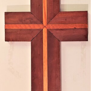 Cross Within - Interior Wooden Cross - Two-toned - Quirky Creations - Etsy