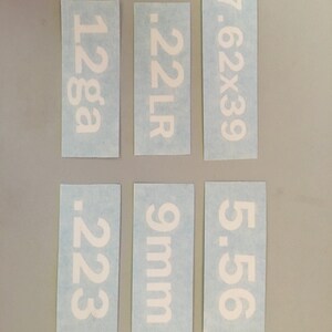 Ammo Can Bullet Vinyl Decal Label Stickers Various Calibers - Etsy