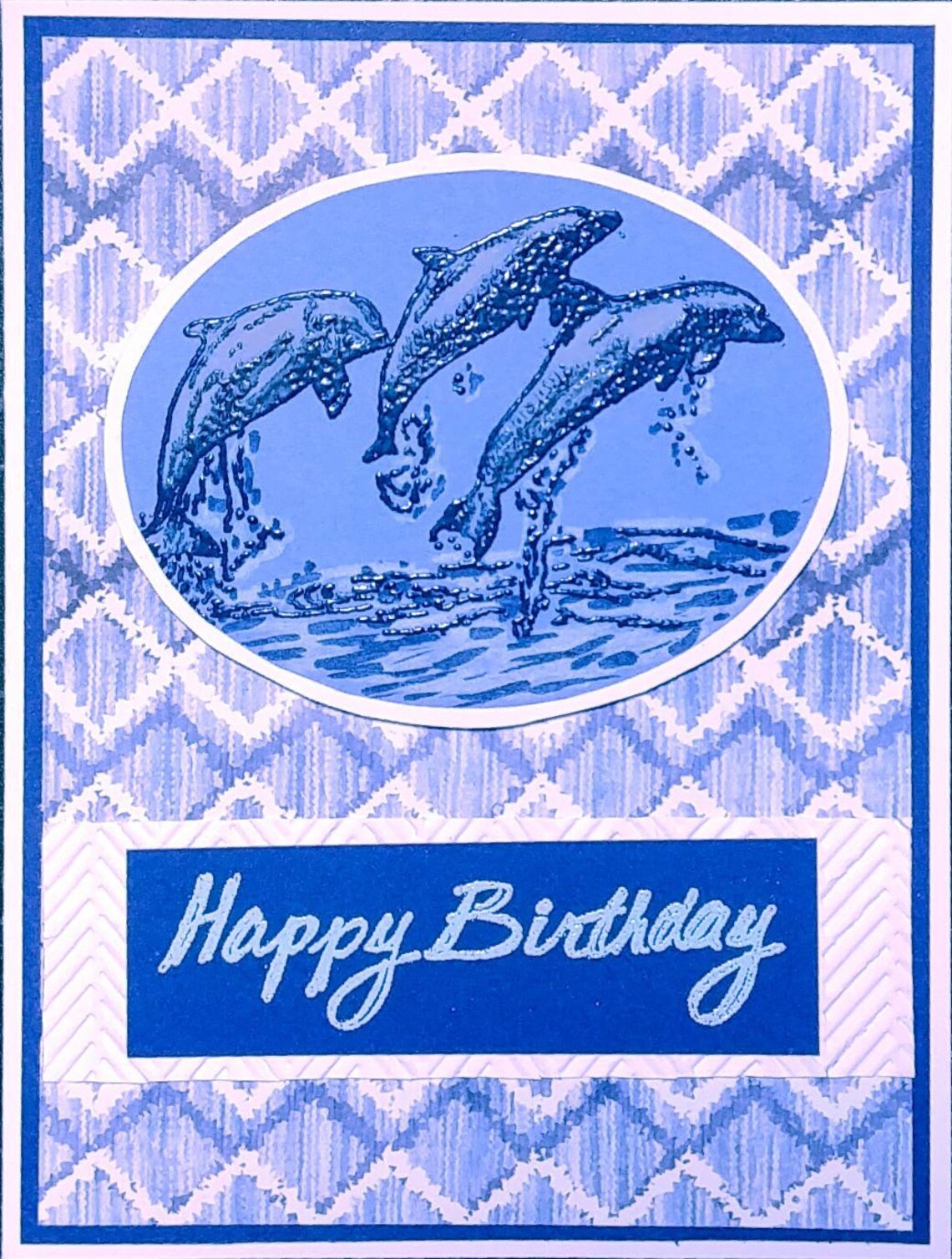 Playful Dolphins Birthday Card - Etsy