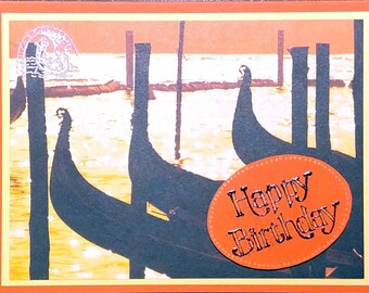 Venice Birthday Card | Etsy