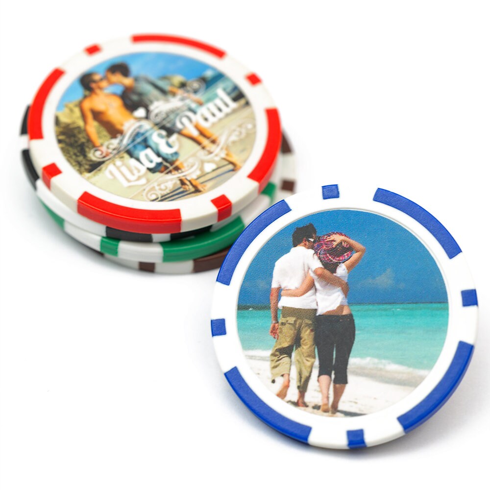 Personalized Poker Chips: Custom Photo Clay Composite - Etsy