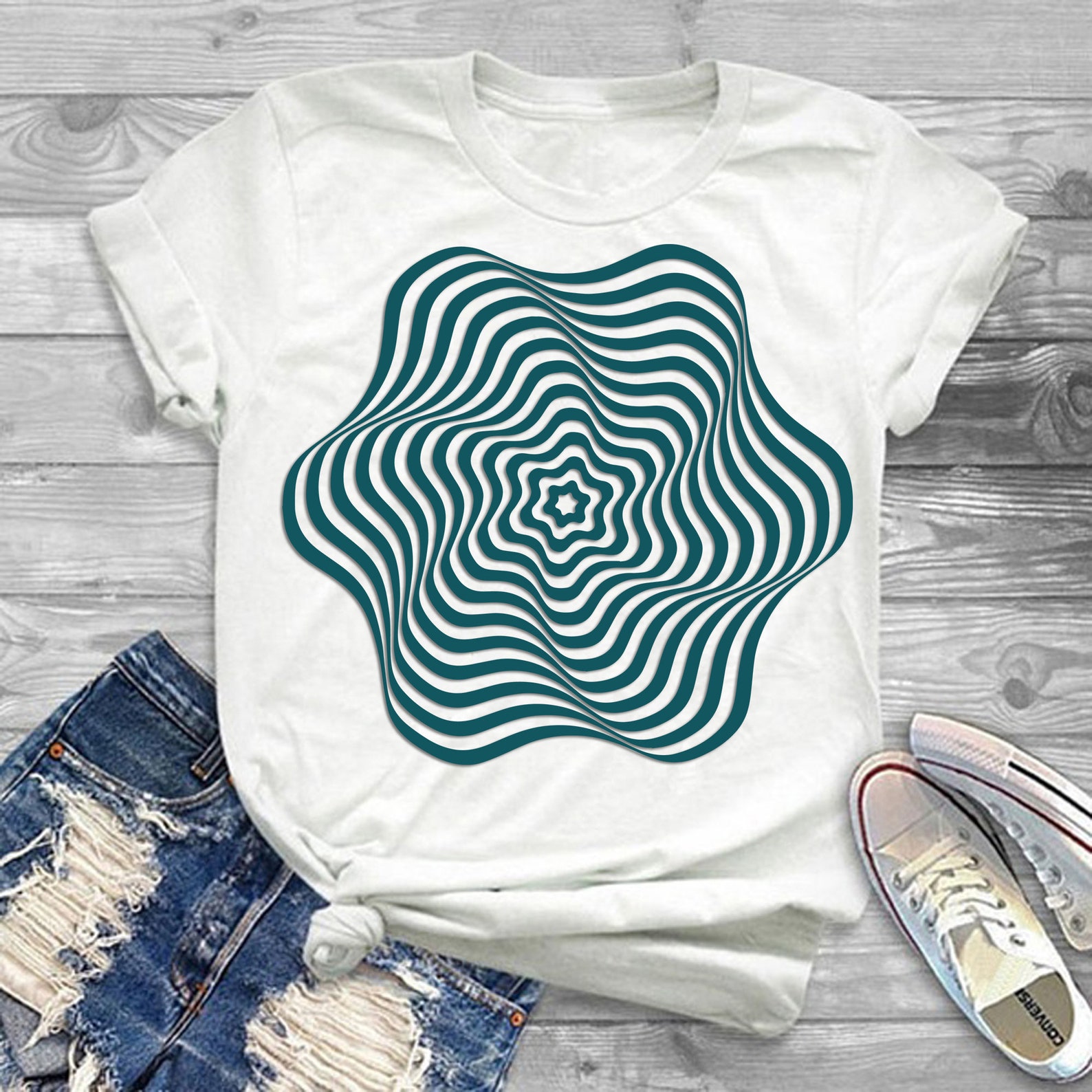 Optical Illusion SVG, Illusion SVG, Eyes SVG, T-shirt Design Svg, Wall ...