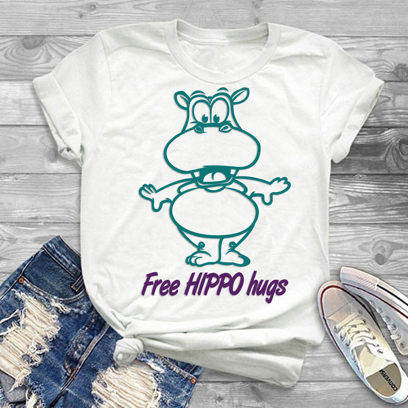 Free Hippo Hugs SVG, Hippopotamus SVG, Hippo SVG, Free Hugs Svg, T ...