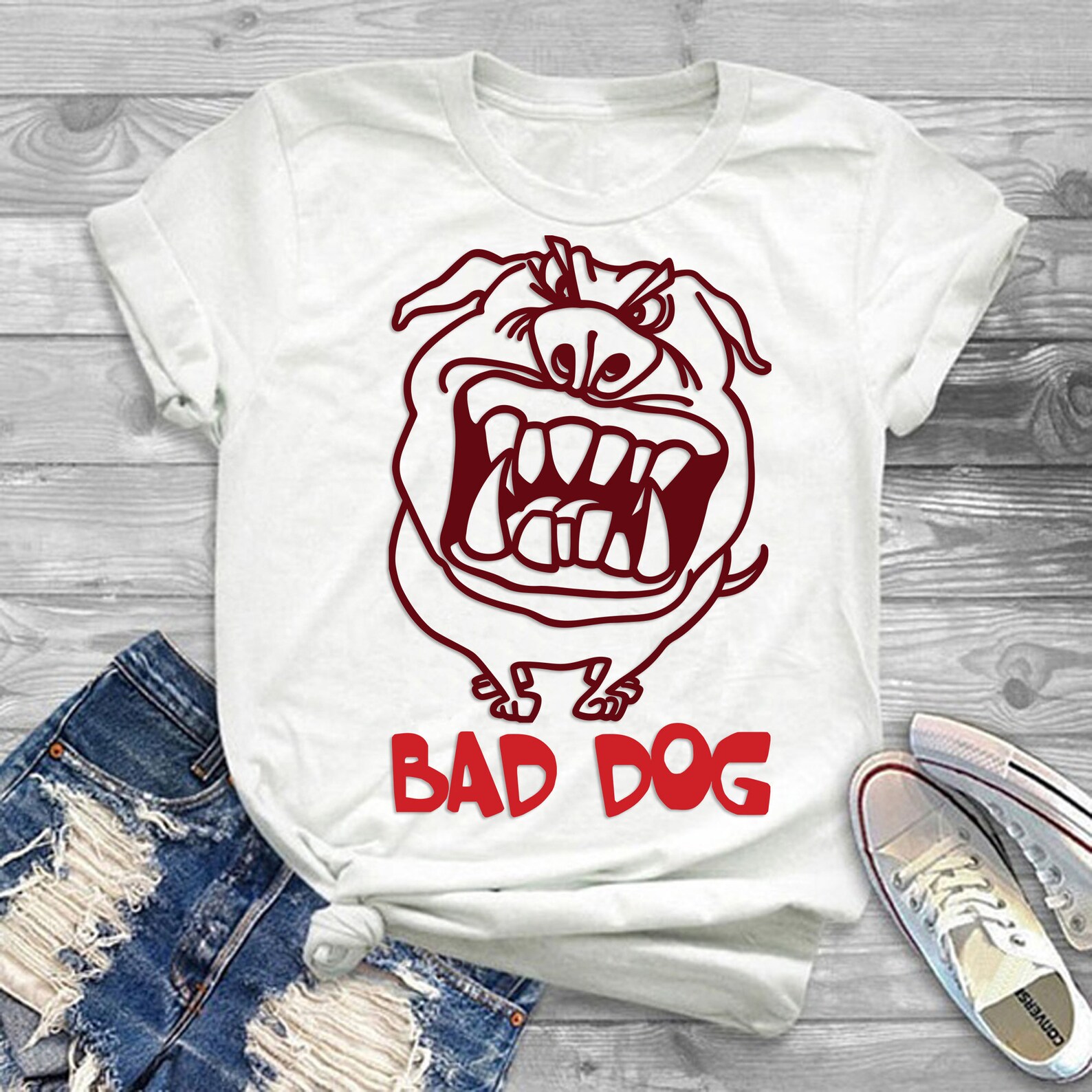 Bad Dog SVG, Furios Dog SVG, Dog SVG, Pittbull Svg, Bulldog Svg, T ...