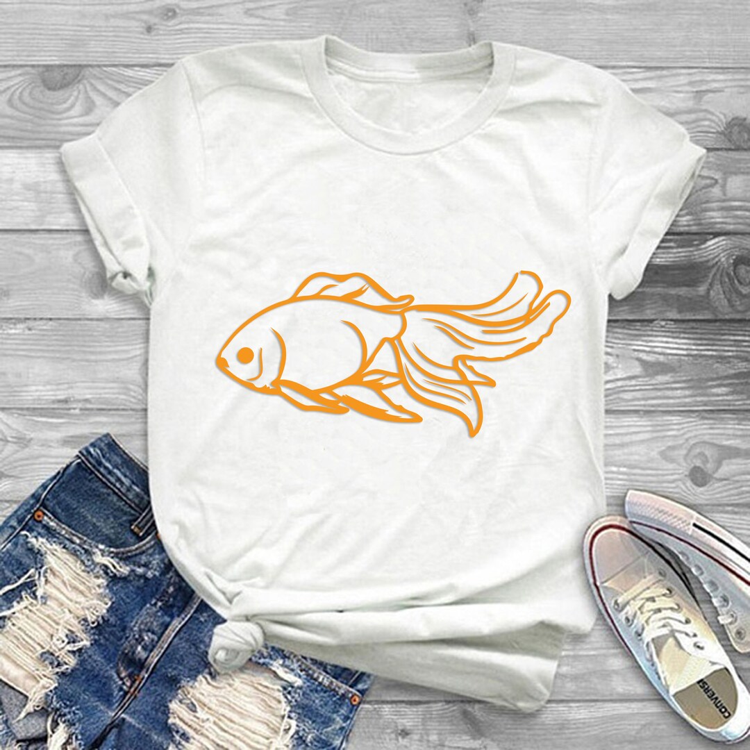 Fish SVG, Goldfish SVG, Beautiful Fish SVG, Fish Sticker Svg, Fish ...