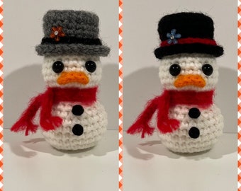 Rubber Duck Snowman - Etsy
