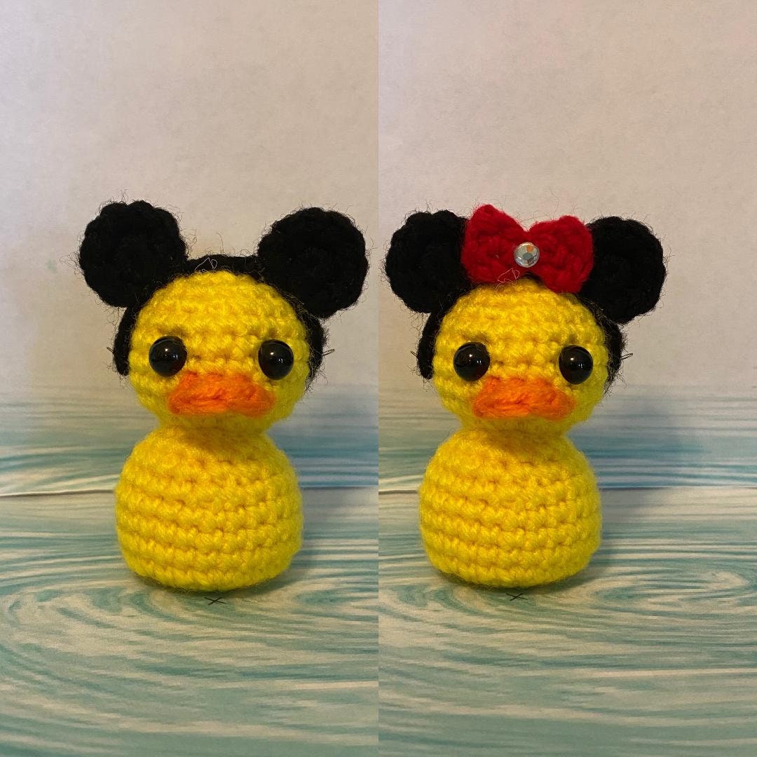 Mickey and Minnie Mouse Rubber Duck - Etsy