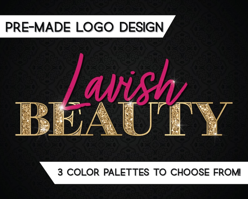 Lavish Beauty Logo Makeup Artist Logo Colorful Logo | Etsy