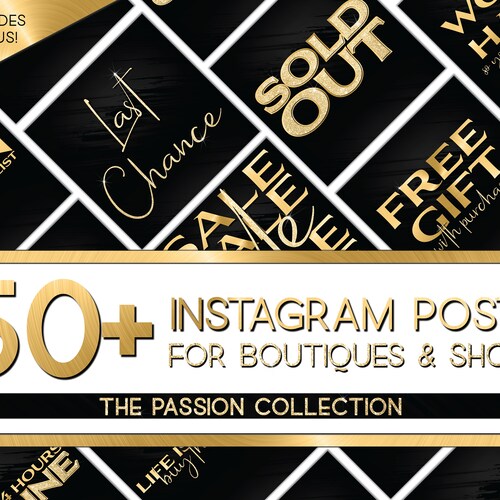 25 Fashion Boutique Instagram Quote Posts Social Media - Etsy