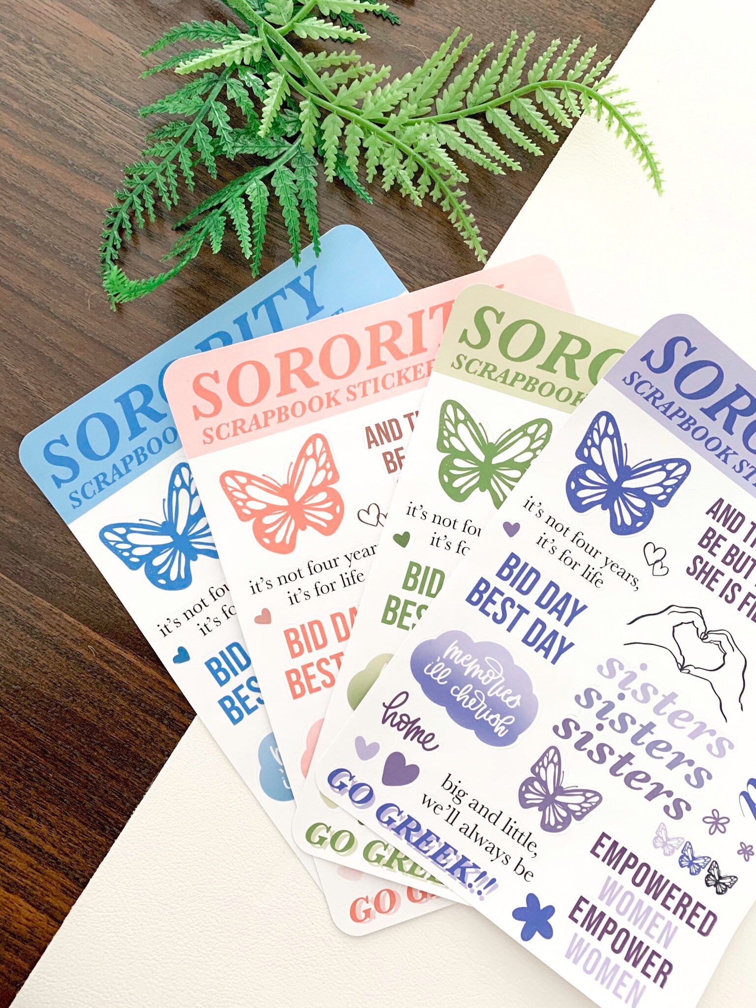 Sorority Scrapbook 22 Stickers Sheet Stickersbig Little | Etsy