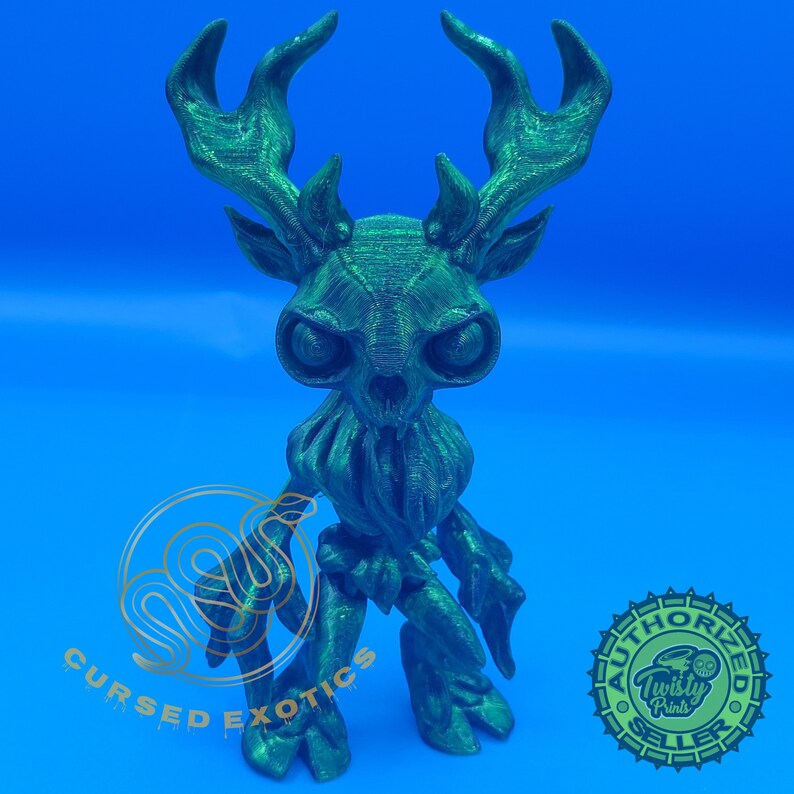 Articulated Wendigo, 3D Print, Cryptid Gifts, Paintable Figures, Fidget ...