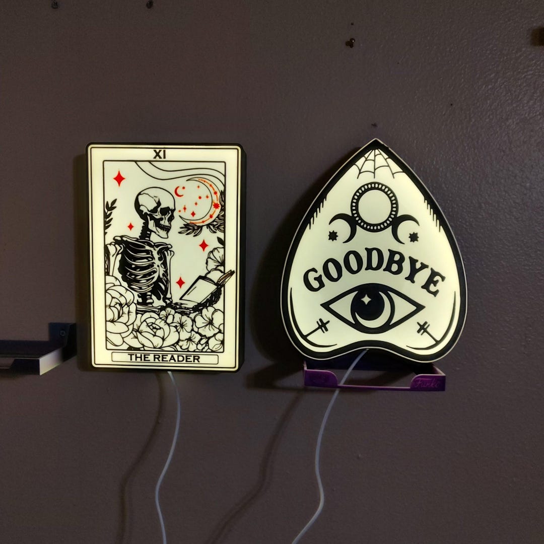 3D Printed Light Box, Witchcore Wall Hanging, Mystical Wall Decor ...