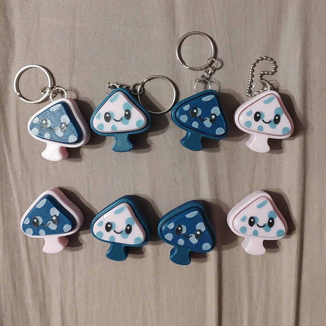 3D Printed Clicker Fidget Keychain, Mechanical Keyboard Switch Fidget ...