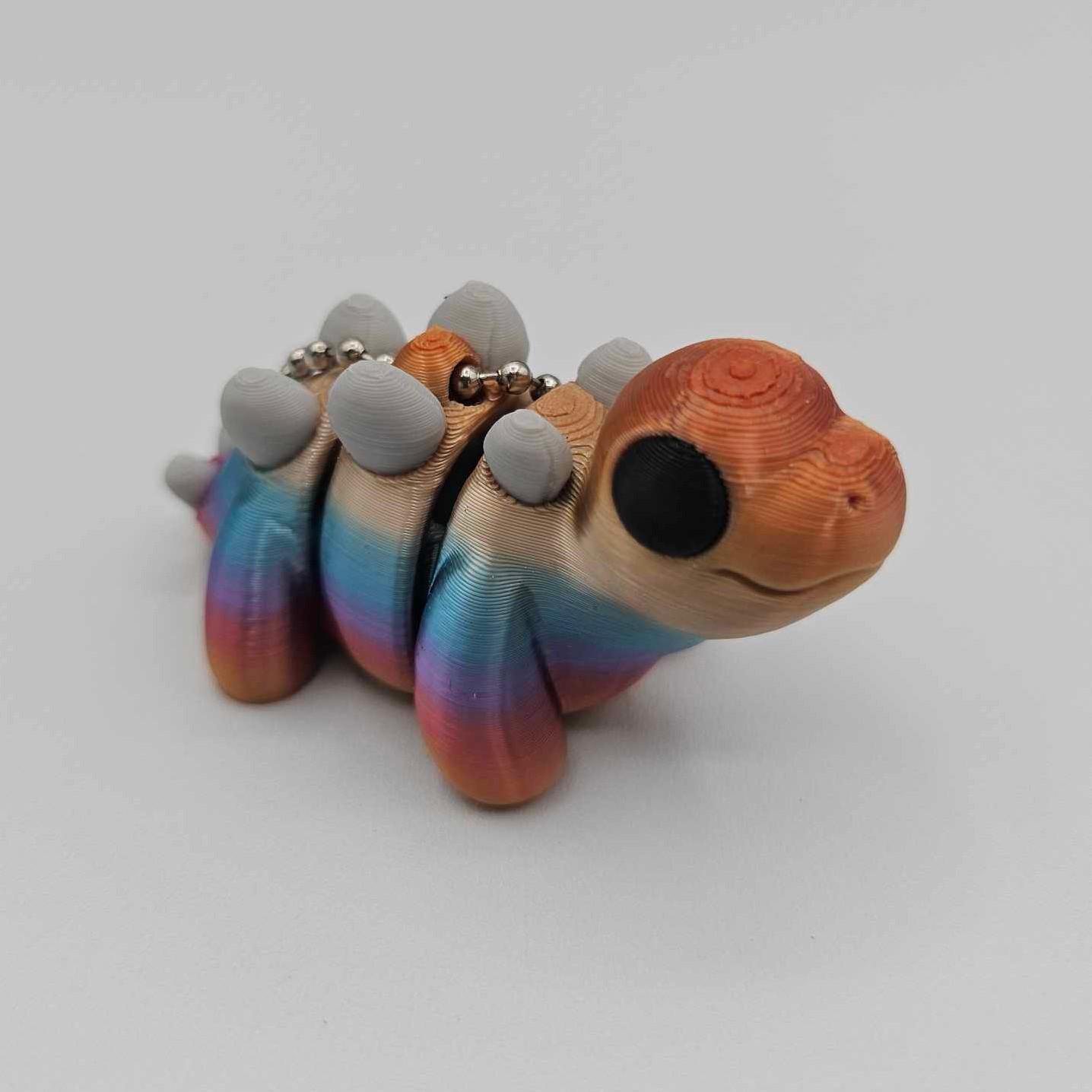 Articulated Cute Dinos, 3D Printed Keyxhain, Dino Gifts, Fidget Toy ...