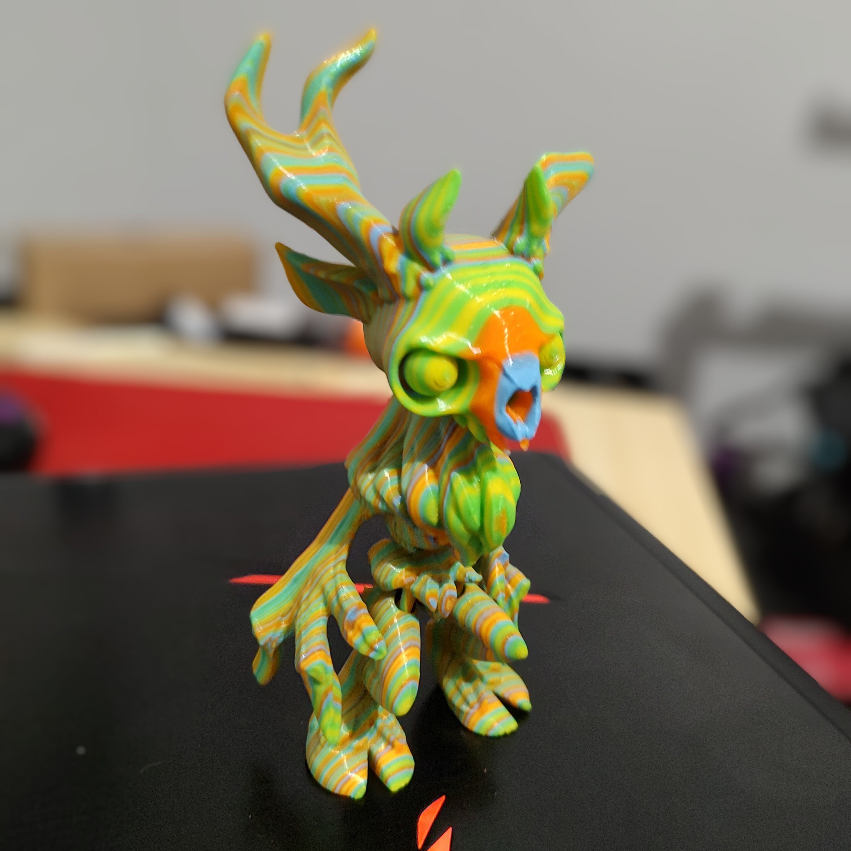 Articulated Wendigo, 3D Print, Cryptid Gifts, Paintable Figures, Fidget ...