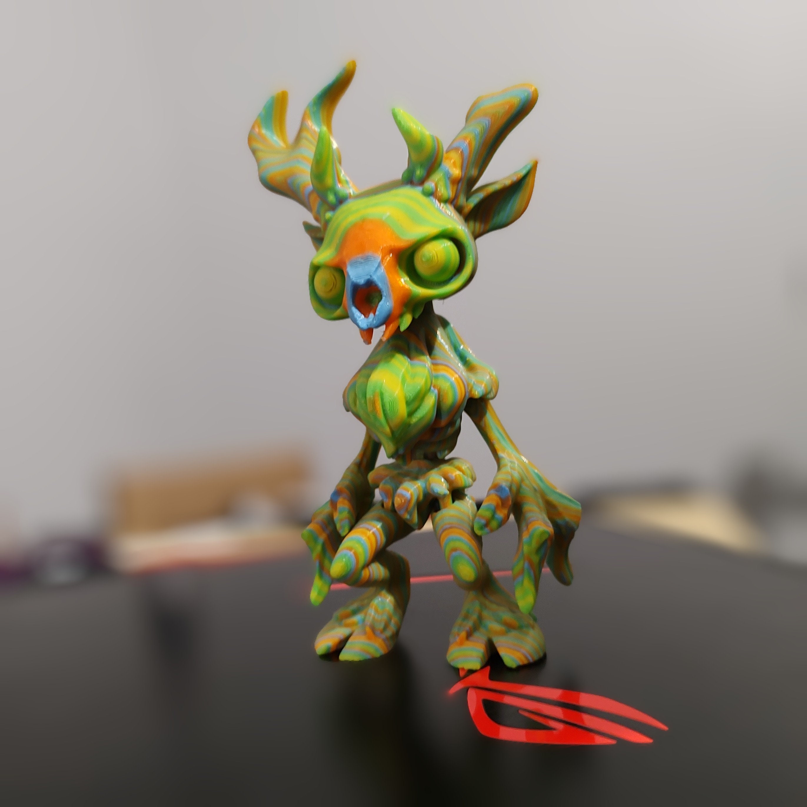 Articulated Wendigo, 3D Print, Cryptid Gifts, Paintable Figures, Fidget ...