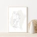 ILLUSTRATED MOTHERS DAY Portrait _ Handrawn Print Ot Frame of Your ...