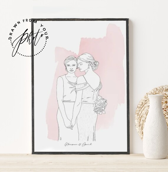Two Brides Drawing