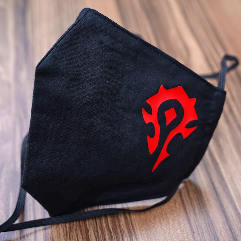 World of Warcraft Face Mask Horde custom Cotton Face Mask 3 | Etsy