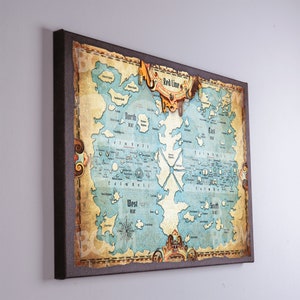 Anime One Piece World Map: Wrapped Canvas Wall Art - Etsy