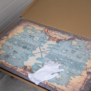 Anime One Piece World Map, Wrapped Canvas Map, World Map, Wrapped ...
