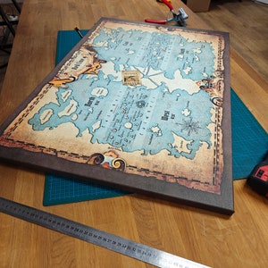 Anime One Piece World Map: Wrapped Canvas Wall Art - Etsy