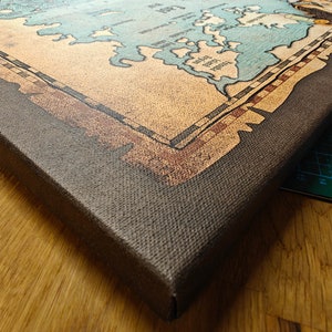 Anime One Piece World Map: Wrapped Canvas Wall Art - Etsy