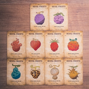 Custom Devil Fruits DON Cards: One Piece TCG Fanart Set - Etsy