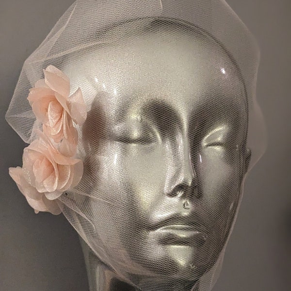 Pink Birdcage Veil - Etsy